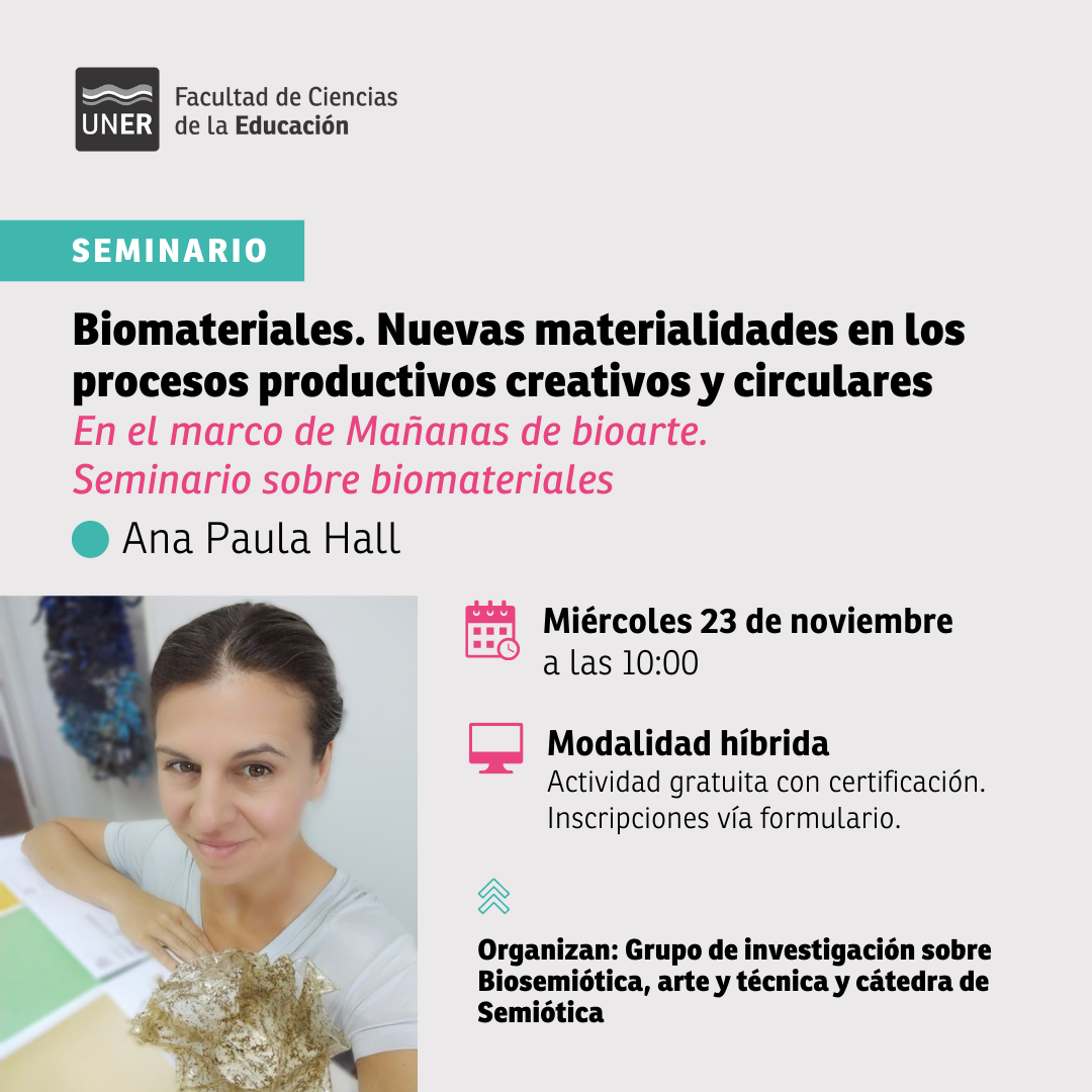 Las Mañanas de Bioarte en la FCEDU, vuelven con un seminario sobre ...